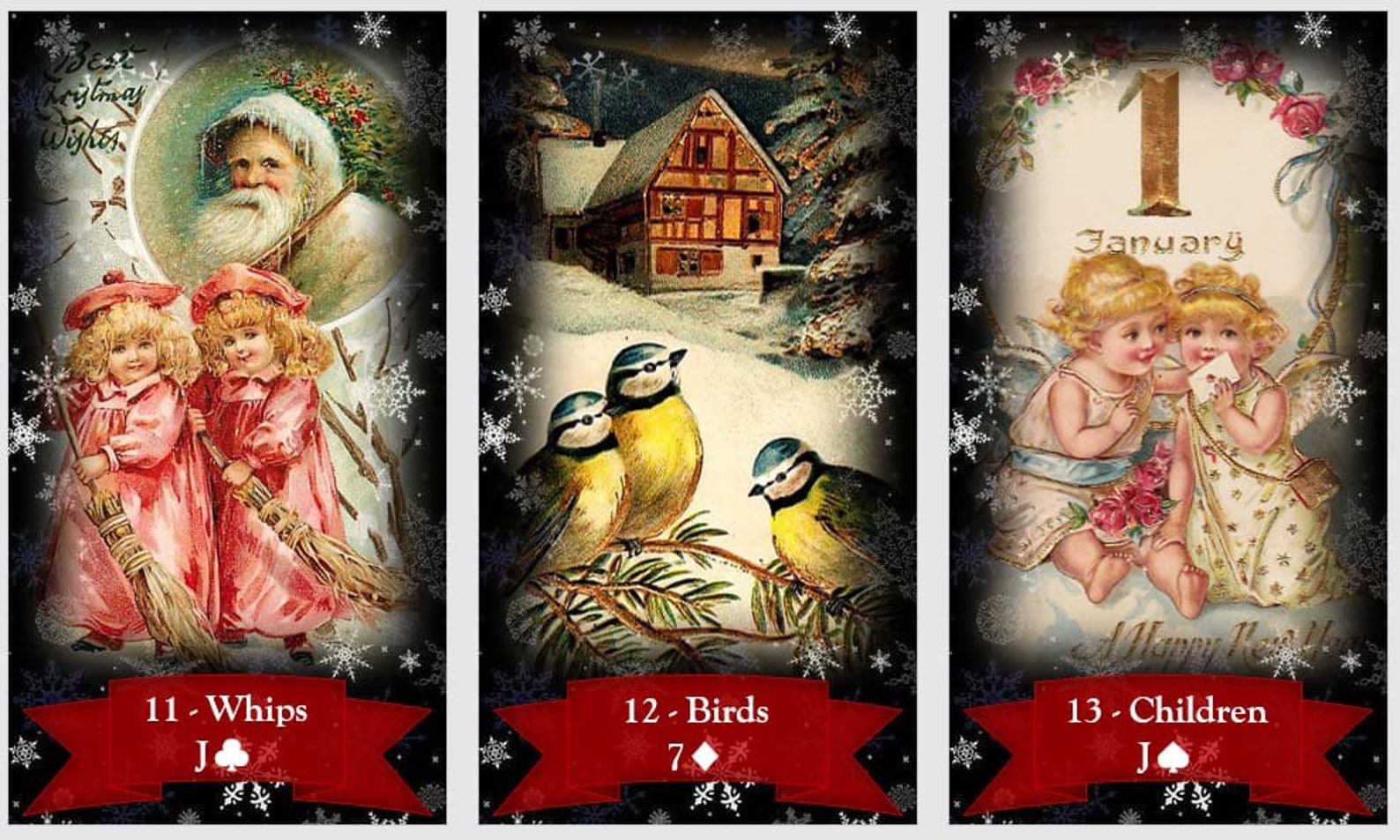 Christmas Lenormand Oracle Deck. Santa Oracle - Etsy