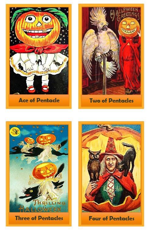 Halloween Tarot Deck. Vintage Tarot Cards - Etsy