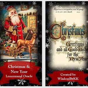Christmas Lenormand Oracle Deck. Santa Oracle - Etsy
