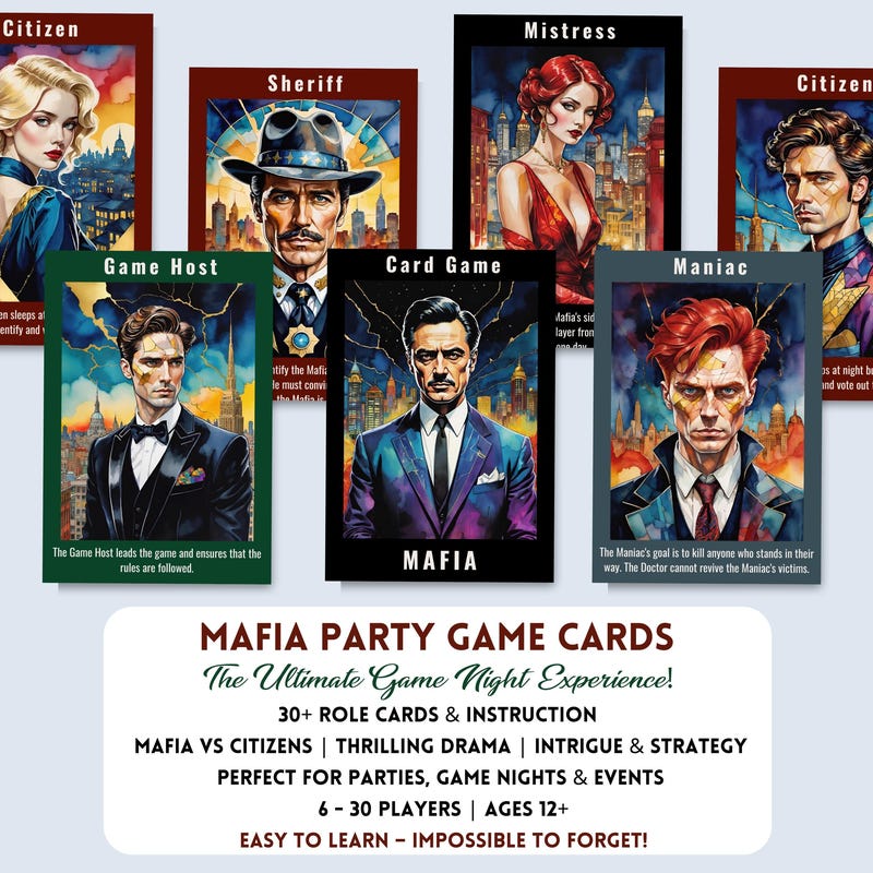 Mafia Party - Etsy