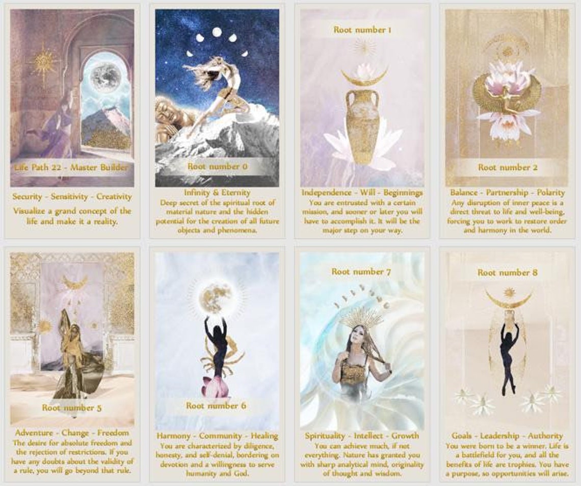 Numerology and Astrology Oracle Deck. - Etsy