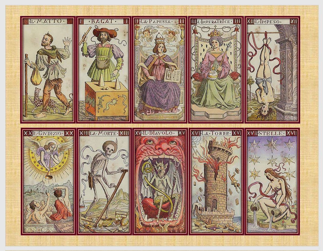 Tarot of Masters Tarot Deck. Ancient Tarot Reproduction - Etsy
