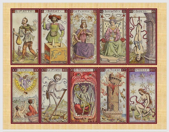 Tarot of Masters Tarot Deck. Ancient Tarot Reproduction - Etsy Australia