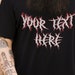 Custom Death Metal T-shirt, Choose Your Own Text. Metal Font, Heavy ...