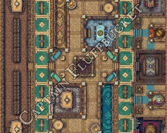 Warehouse, Interior Battle Map for Dungeons and Dragons. (VTT, Digital ...