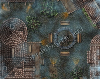 Warehouse, Interior Battle Map for Dungeons and Dragons. (VTT, Digital ...