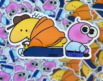 Smiling Friends Stickers Charlie and Pim - Etsy