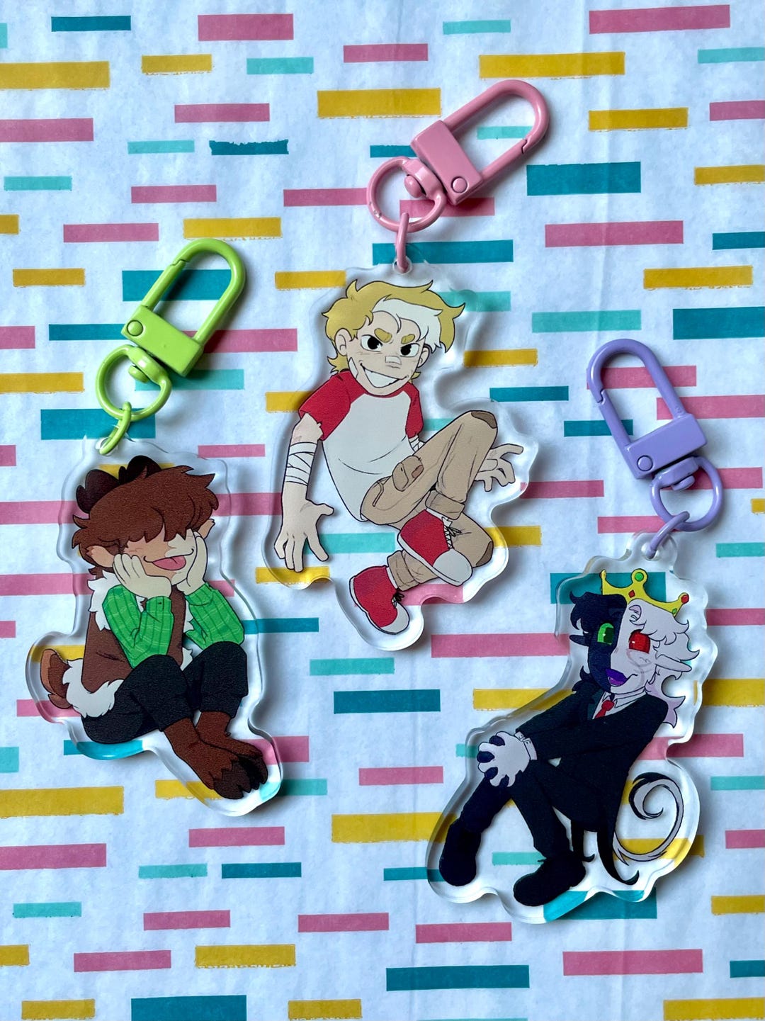 DSMP | Benchtrio Acrylic Keychain Charms - Etsy