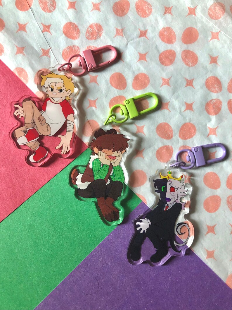 DSMP Benchtrio Acrylic Keychain Charms - Etsy