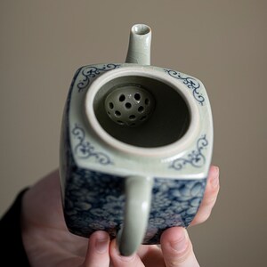 Handmade Teapot, Vintage Ceramic Tea Pot, Small Teapot, Square Teapot ...