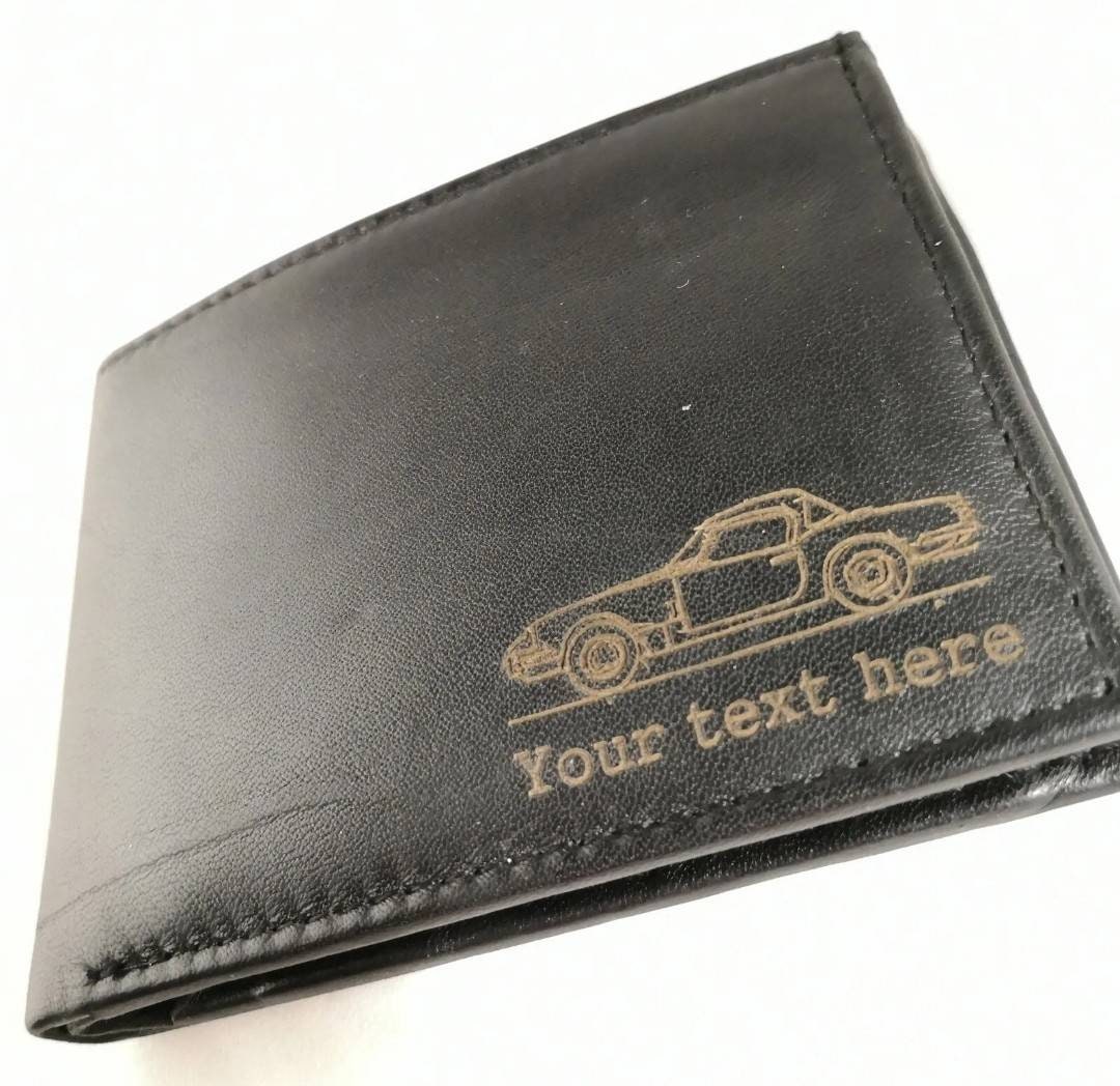 Triumph Spitfire Personalised Leather Wallet - Etsy