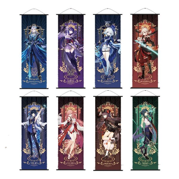 Genshin Wall Scrolls - Etsy