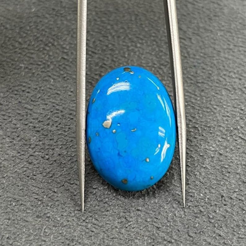 Natural Oval Arizona Turquoise Cabochon , Loose Natural Gemstone ...