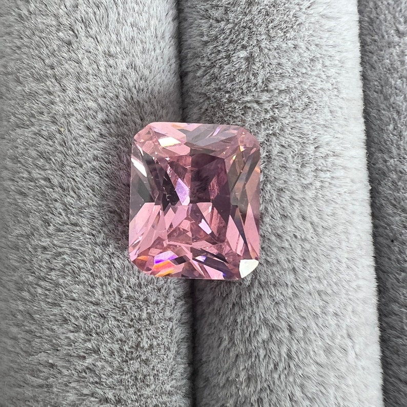 Octagon Princess Cut Pink Color Cubic Zirconia CZ Octagon - Etsy