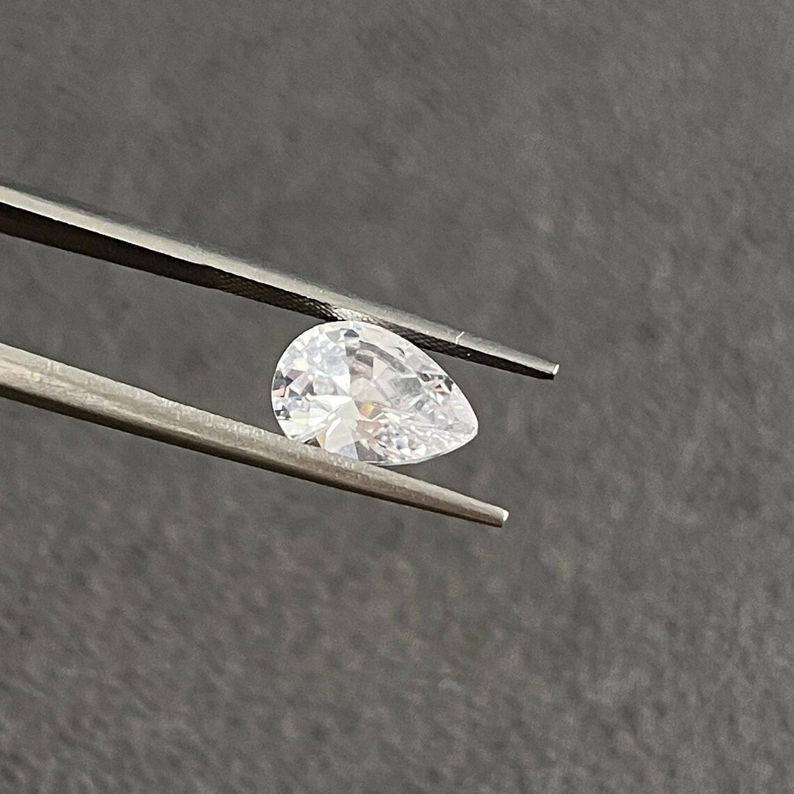 White Pear Cubic Zirconia, Loose Faceted Stones, Super Star Brilliant ...