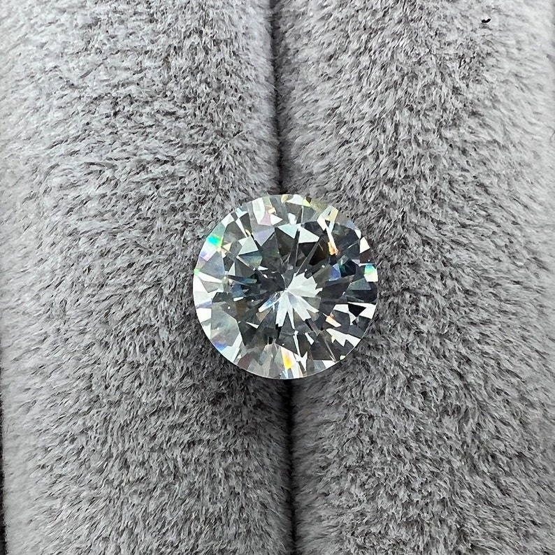 White Round Cubic Zirconia,loose Round Faceted Stones,super Star ...