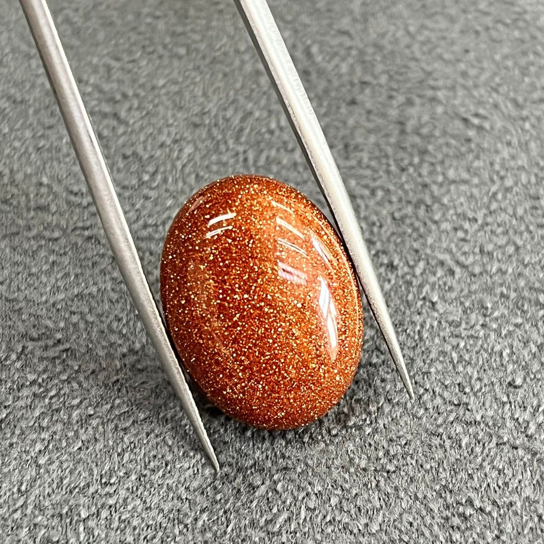 Lab-gold Sandstone, Oval Cabochon, Loose Natural Gemstone, Gold ...