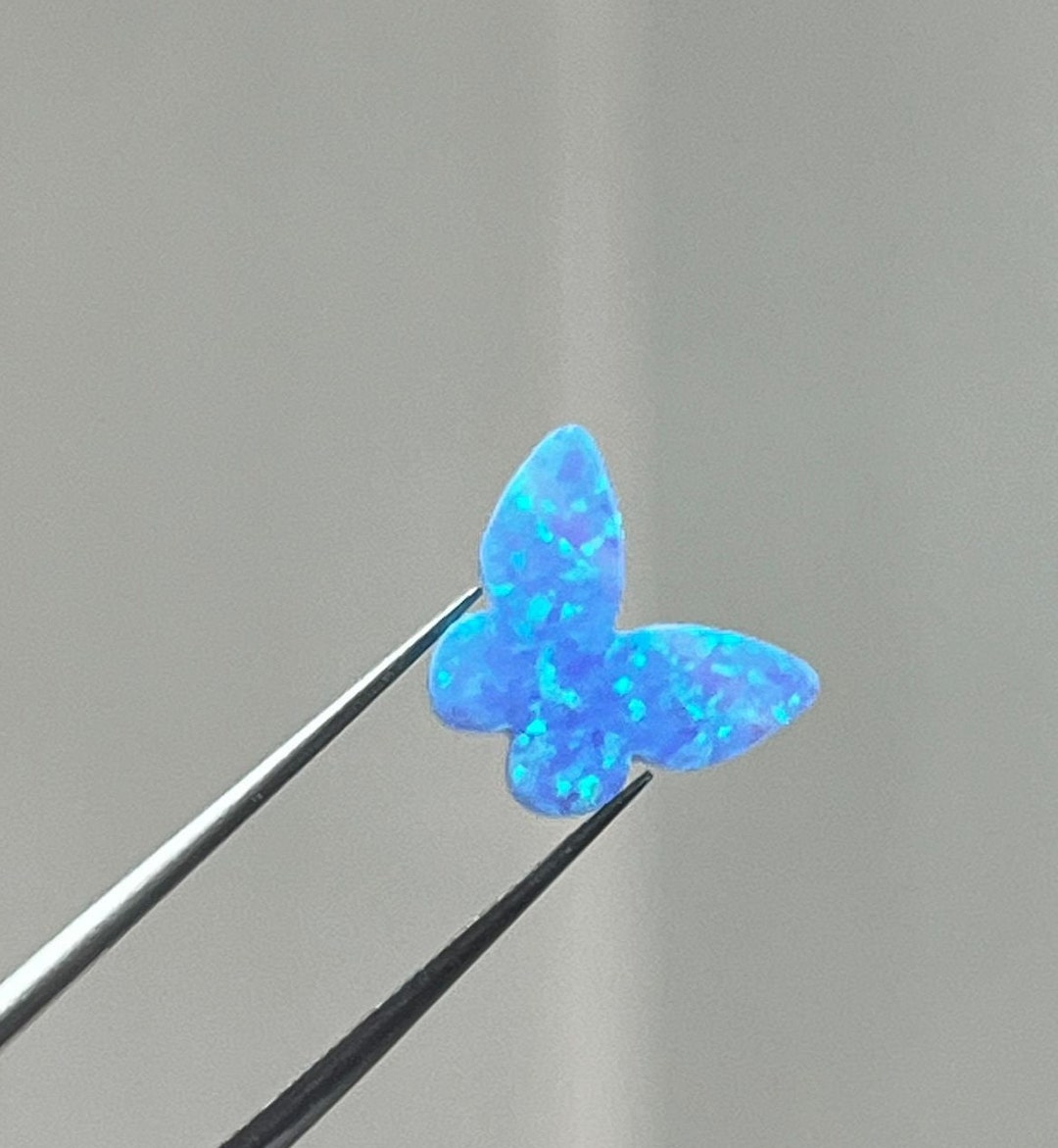 Superior Quality Sky Blue Lab-grown , Butterfly Shape Opal ,lab Created Opal, Butterfly Opal ...