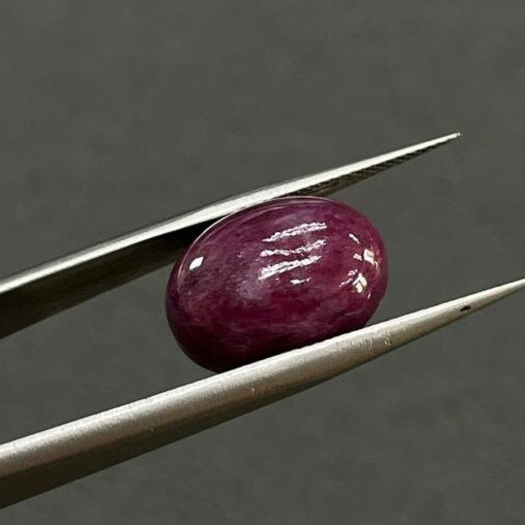 Natural Oval Red Ruby Cabochon , Red Ruby Cabochons , Loose Gemstone ...