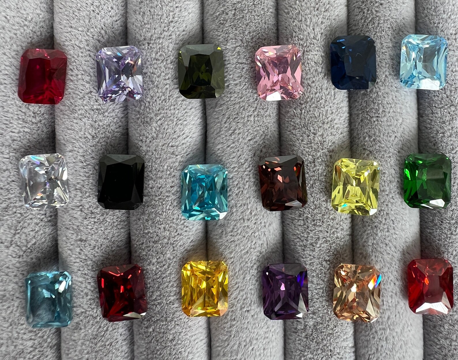 Octagon Princess Cut Pink Color Cubic Zirconia CZ Octagon - Etsy