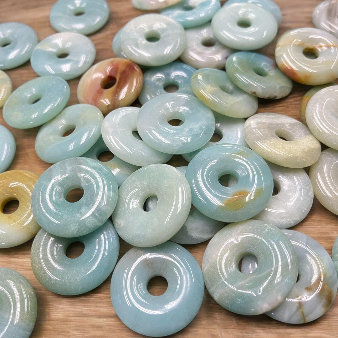 Superior Quality Natural Round Aventurine Donut Stone ,round Disc ...
