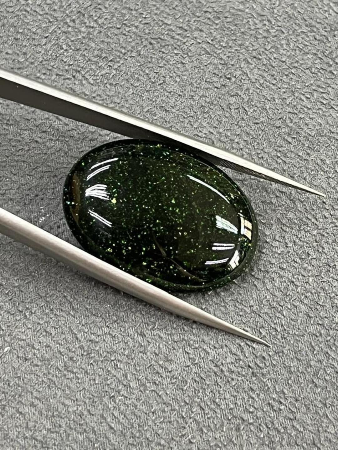 Lab-green Sandstone, Oval Green Sandstone Cabochon, Loose Gemstone ...