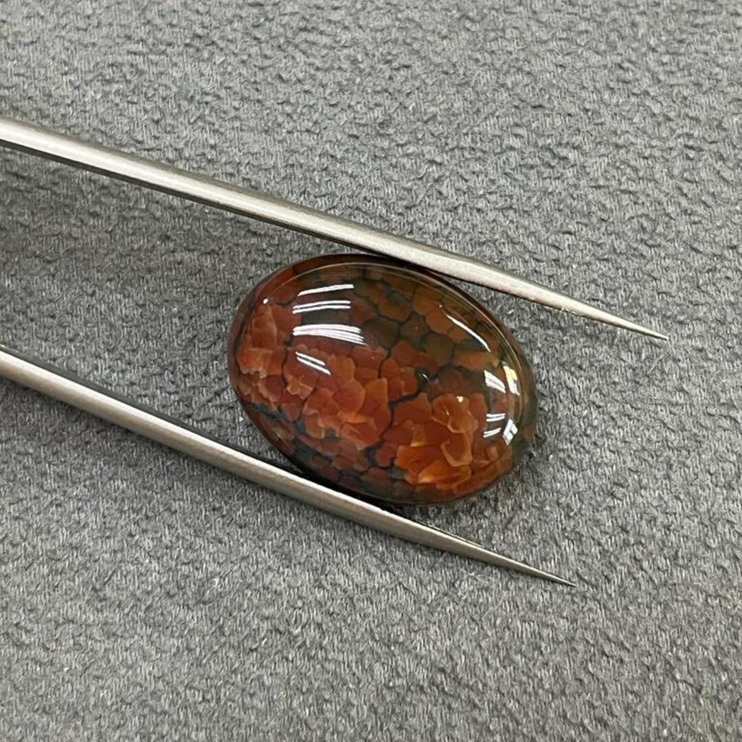 Natural Oval Brown Dragon Vein Agate ,loose Natural Gemstone, Dragon ...