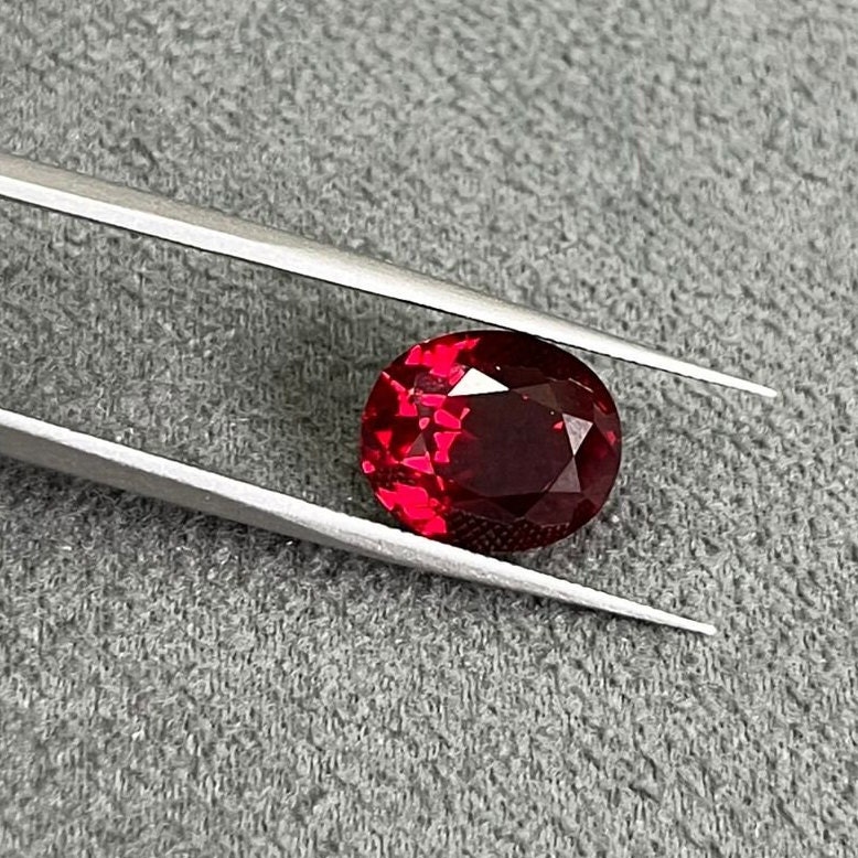 Lab Grown Red Ruby Hydrothermal Oval Loose Gemstone Red - Etsy
