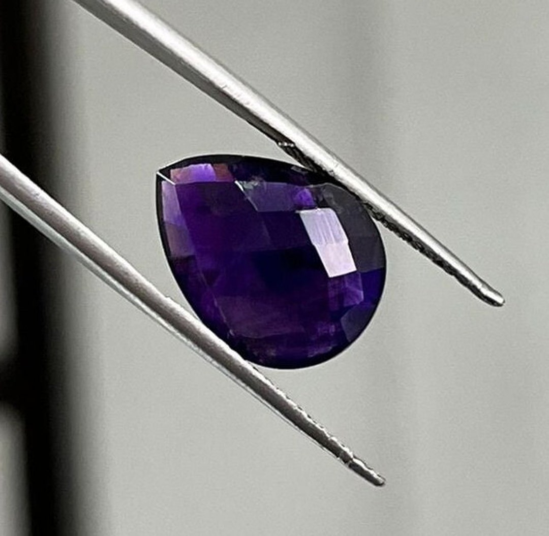 Natural Purple Amethyst Pear Shape ,amethyst Gemstone, Loose Gemstone ...