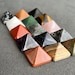 4 Pcs Lab-gold Sandstone Square Shape Pyramid ,gold Sandstone Pyramid ...
