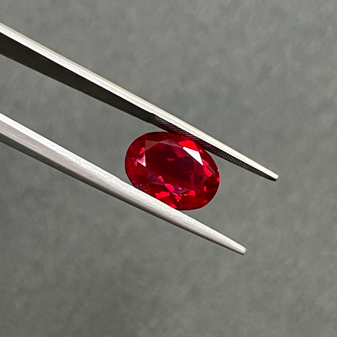 Lab Grown Red Ruby, Hydrothermal Oval Loose Gemstone, Red Ruby, 5*7mm ...