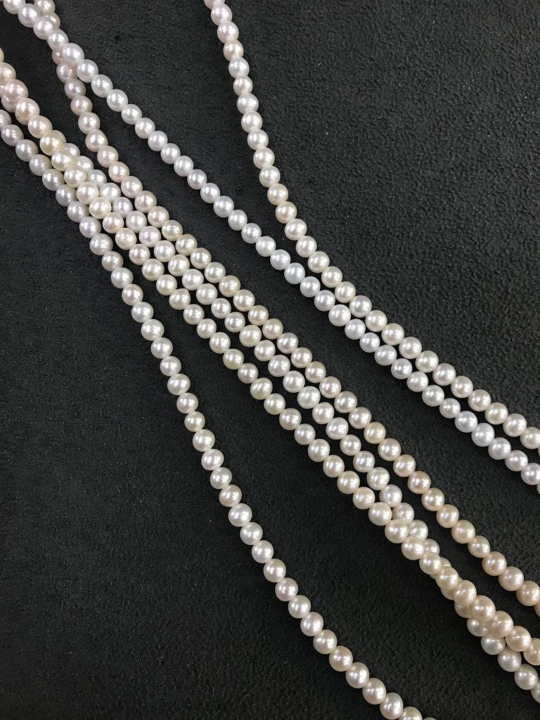 Superior 5A Quality Pearl , White Round Freshwater Pearls With Highly ...