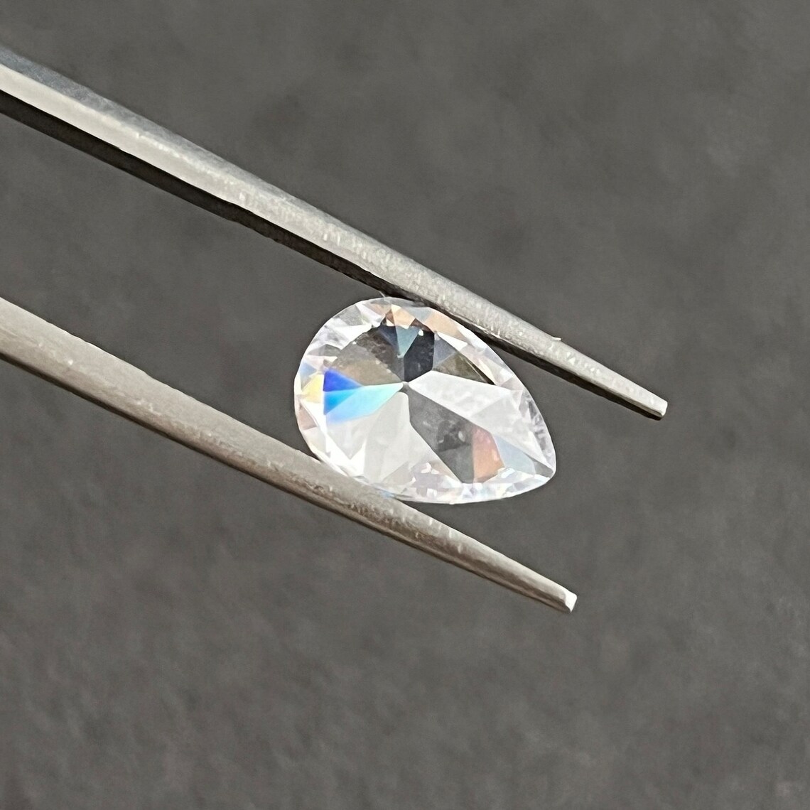 White Pear Cubic Zirconia, Loose Faceted Stones, Super Star Brilliant ...