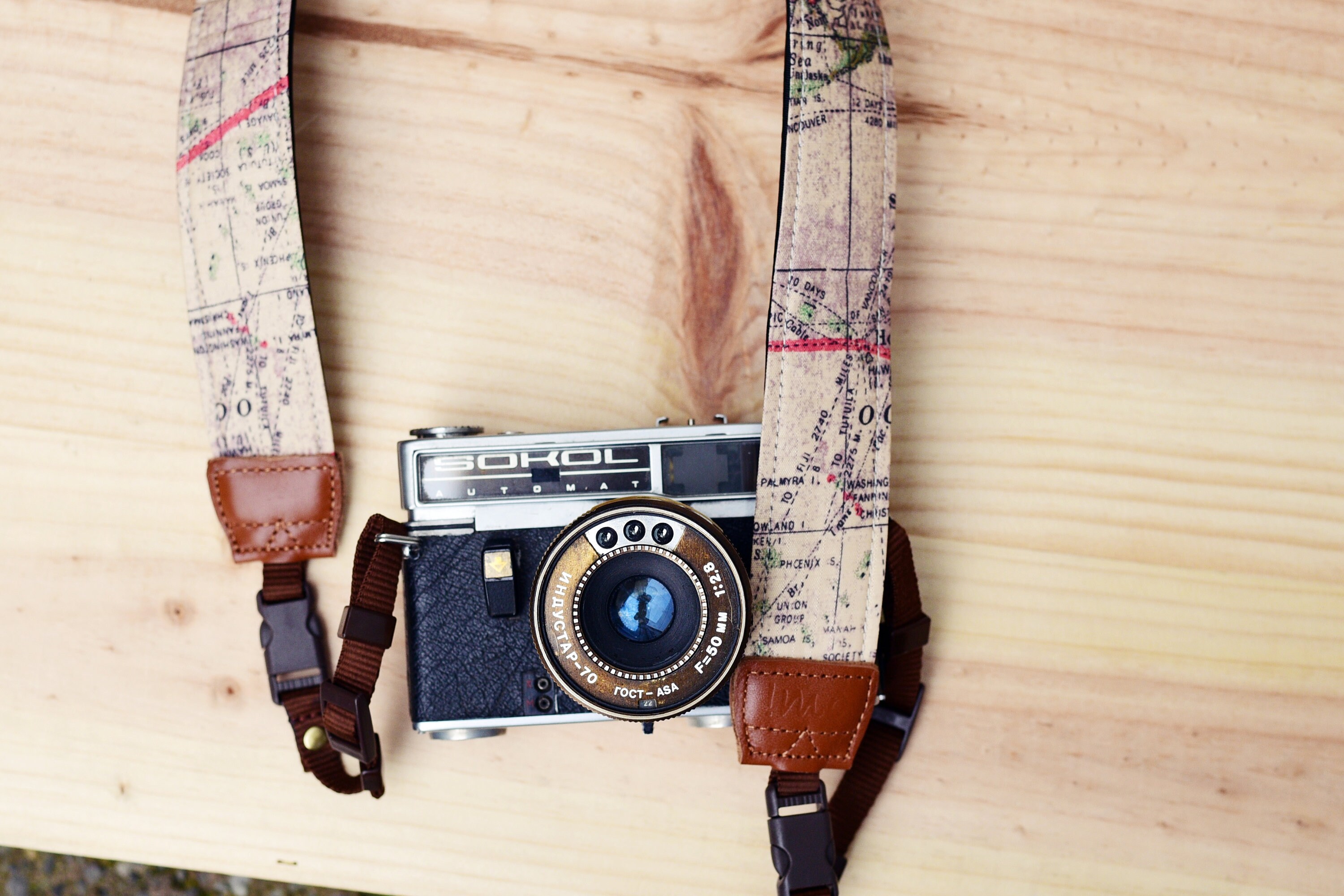 Imo Old Map Camera Strap Suits for DSLR / SLR With Quick Release ...