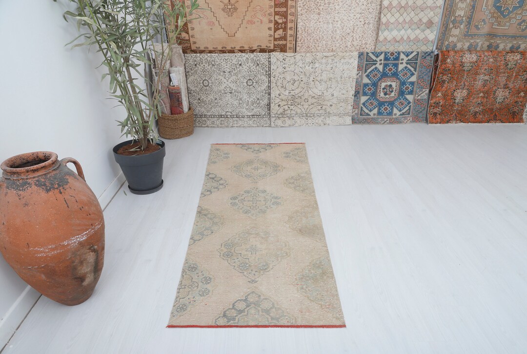 Vintage Runner, Oushak Runner,3x7 Runner Rug,vintage Rug,turkish Rug ...
