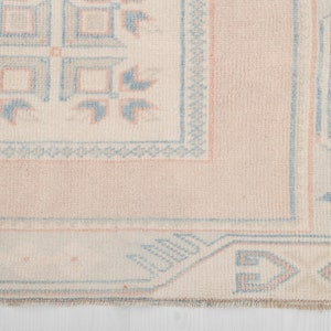 Neutral Rug, Faded Rug, Handmade Rug, Turkish Rug, Vintage Rug, 3x5 Rug ...