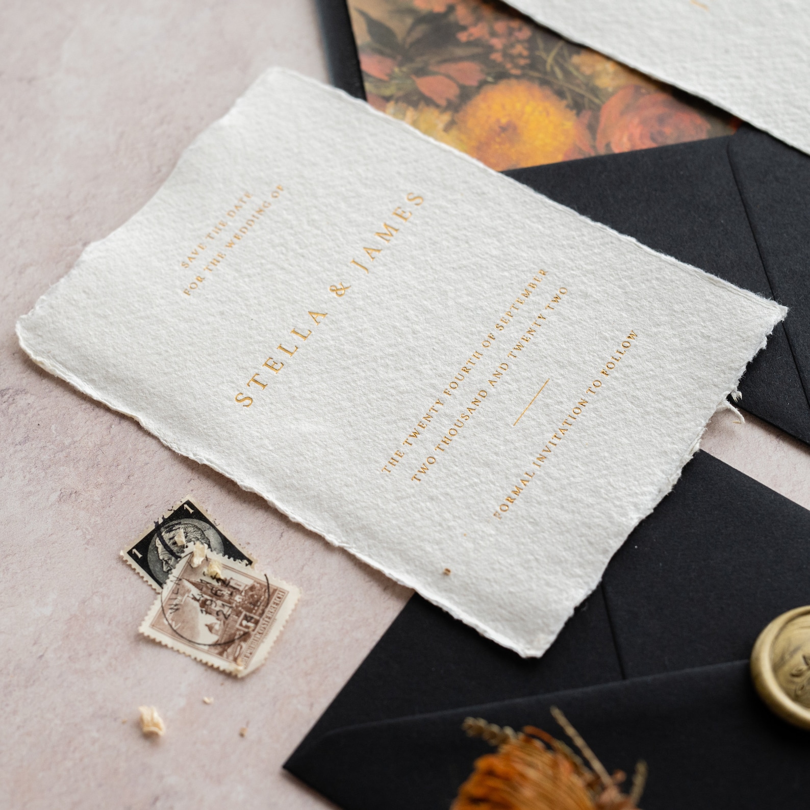 No. 1 Wedding Invitation SINGLE SAMPLE ONLY Letterpress - Etsy