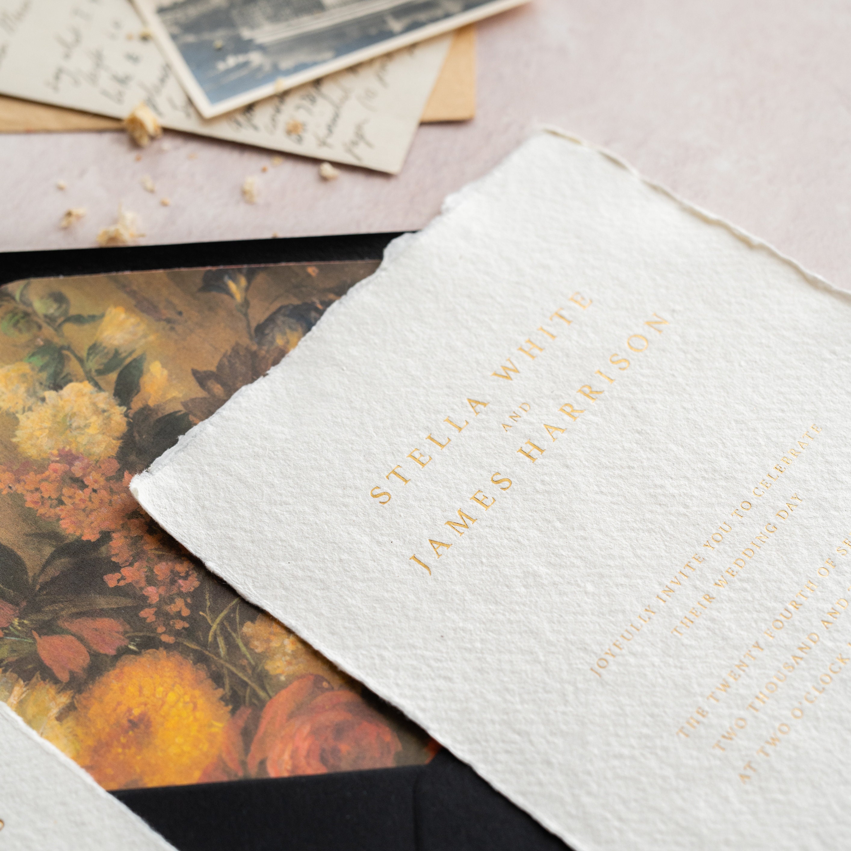 No. 1 Wedding Invitation *SINGLE SAMPLE ONLY*, Letterpress Wedding ...