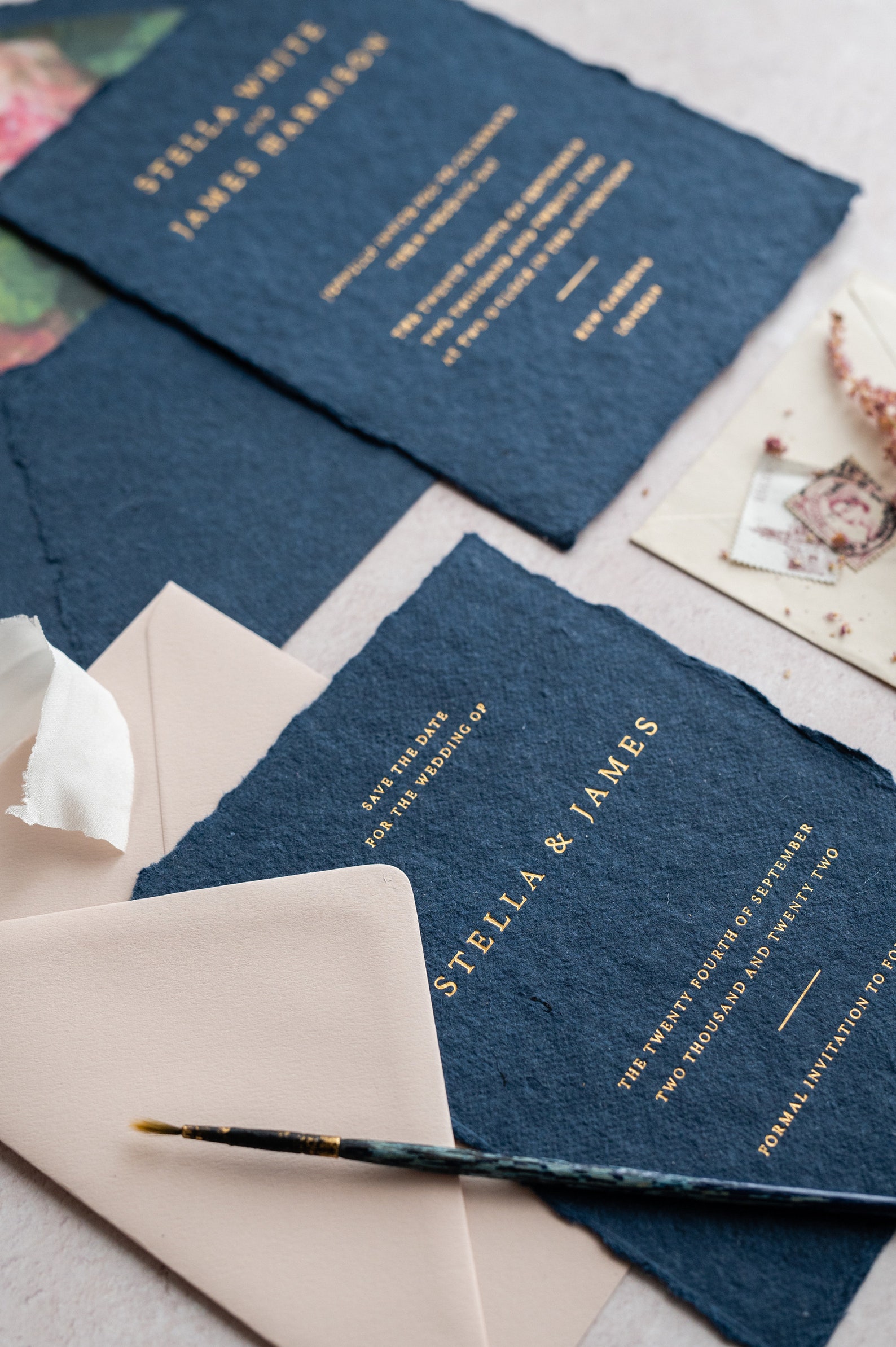 No. 1 Wedding Invitation SINGLE SAMPLE ONLY Letterpress - Etsy