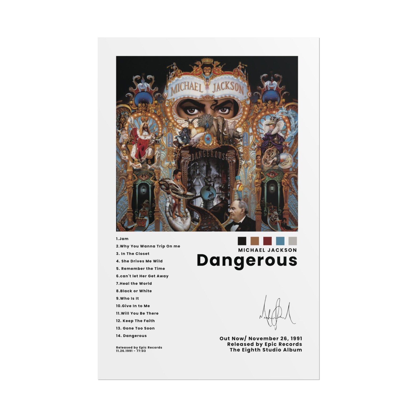 Michael Jackson Dangerous light Poster - Etsy