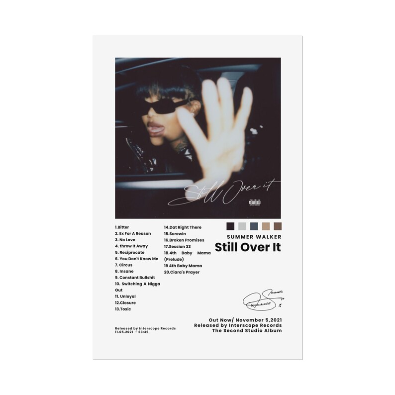 Summer Walker Still Over It light Poster - Etsy