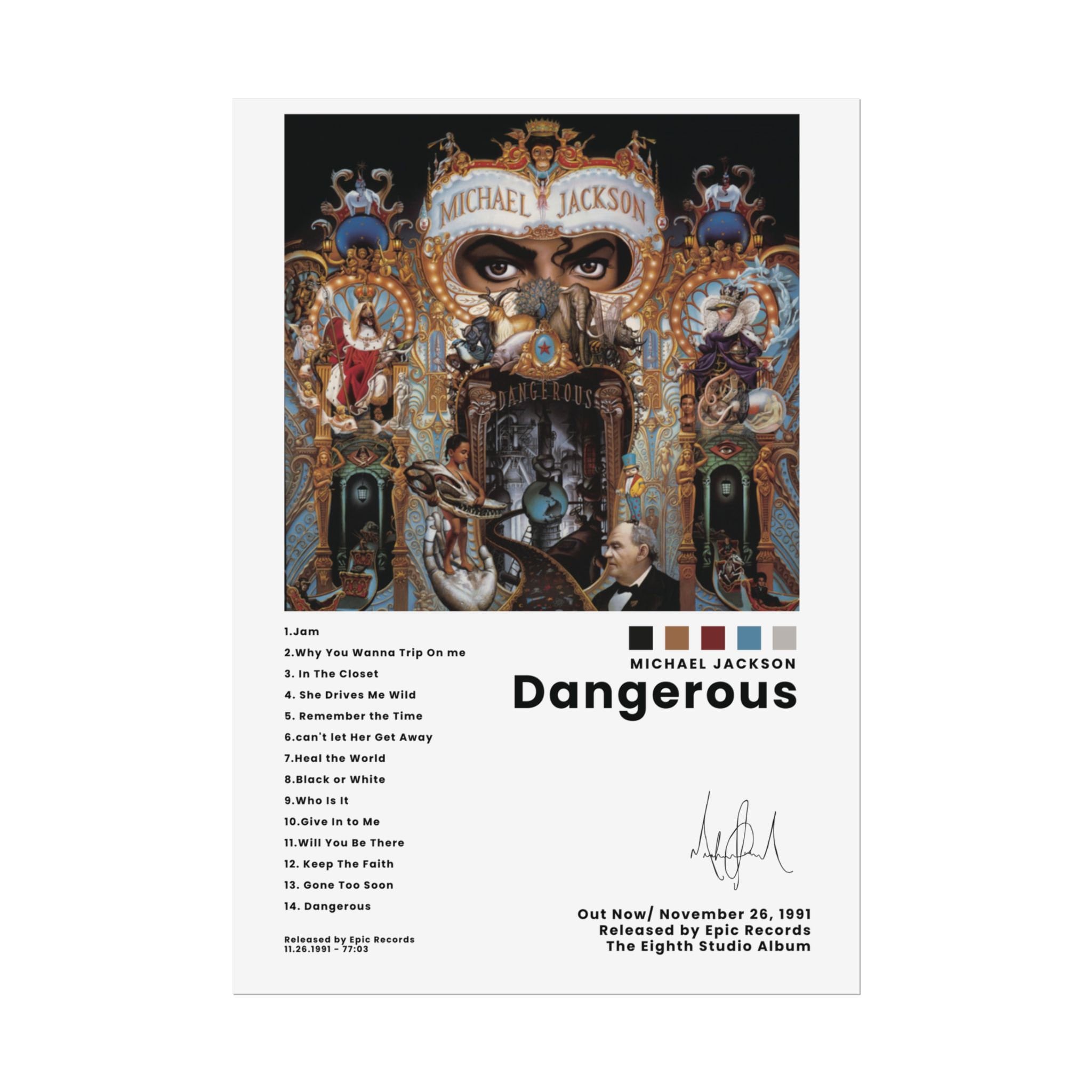Michael Jackson Dangerous light Poster - Etsy