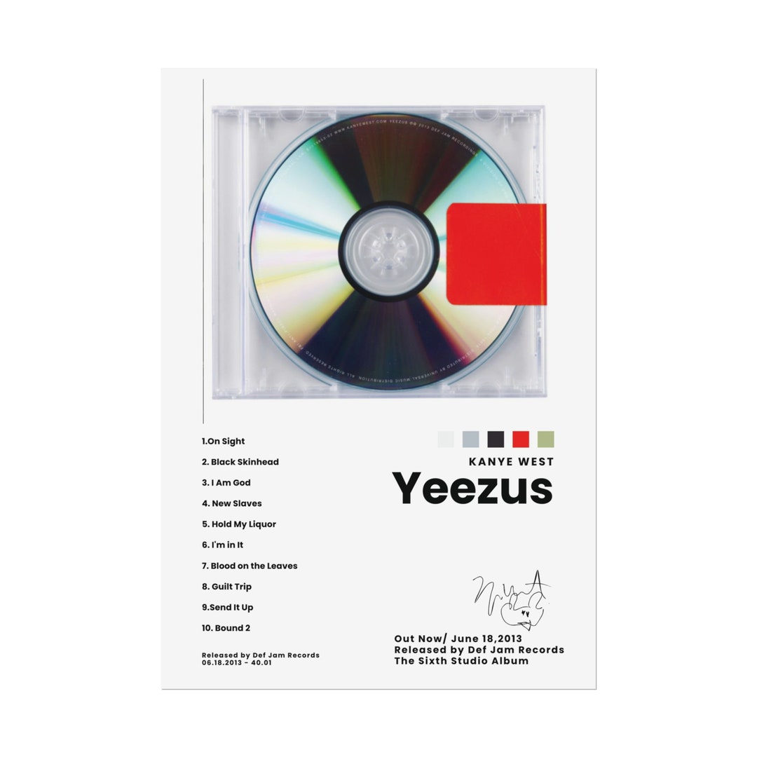 Kanye West Yezzus light Poster - Etsy