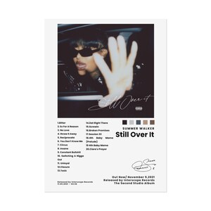 Summer Walker Still Over It light Poster - Etsy