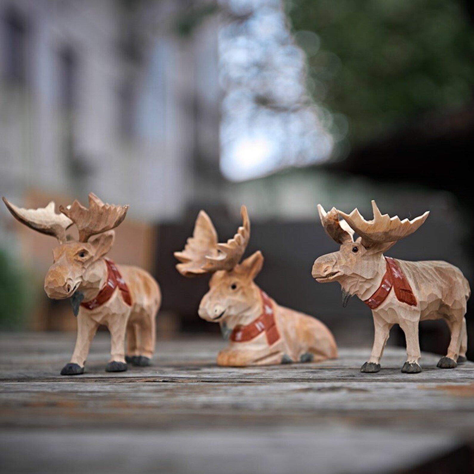 Keller-reindeer Christmas Reindeer-pure Handmade Wood Carving - Etsy