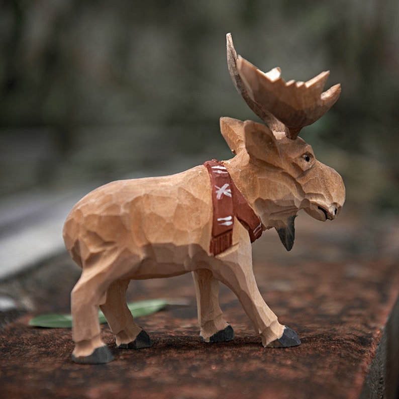 Keller-reindeer Christmas Reindeer-pure Handmade Wood Carving - Etsy