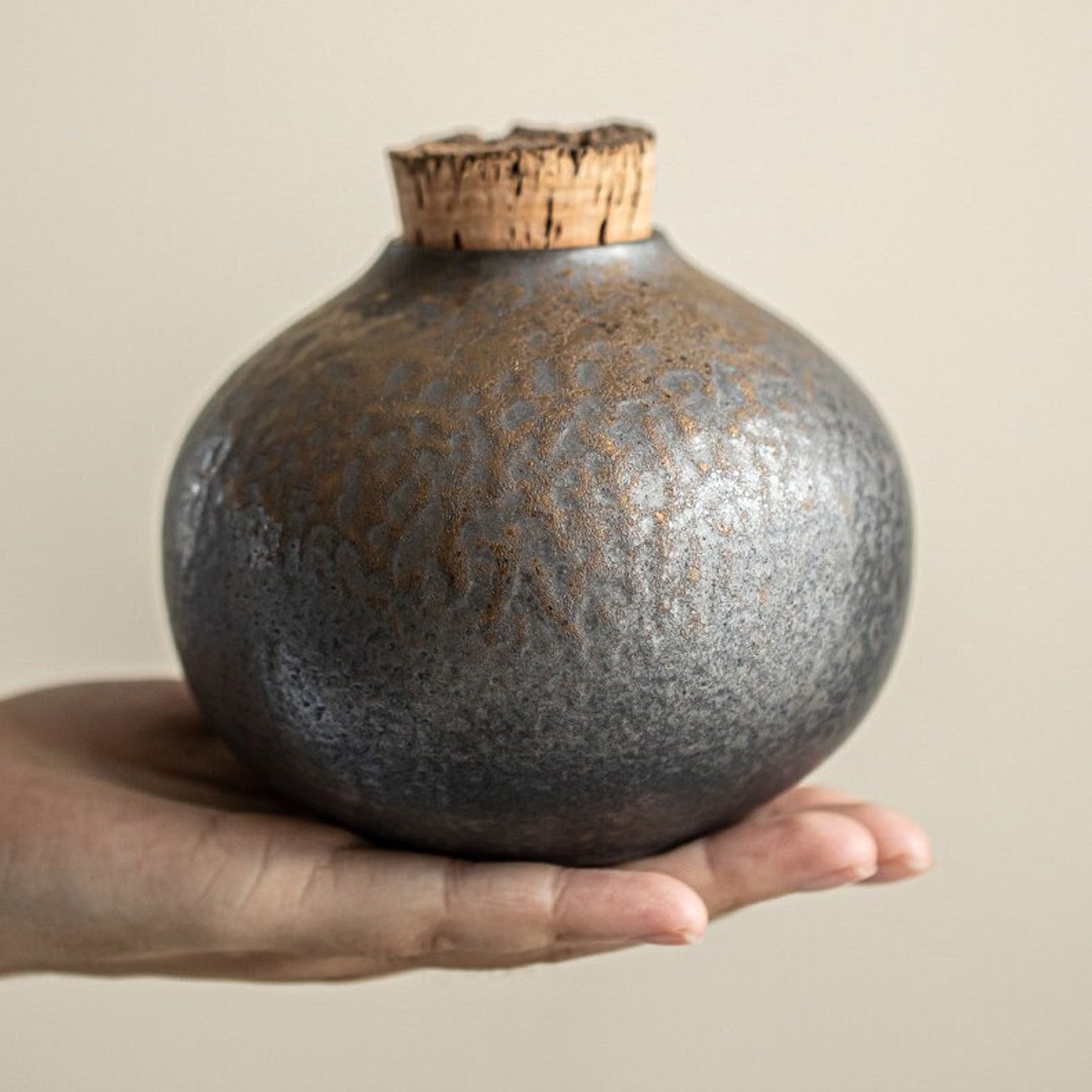 Ceramic Tea Caddy Pottery Tea Canisters Storage Tea or Food - Etsy