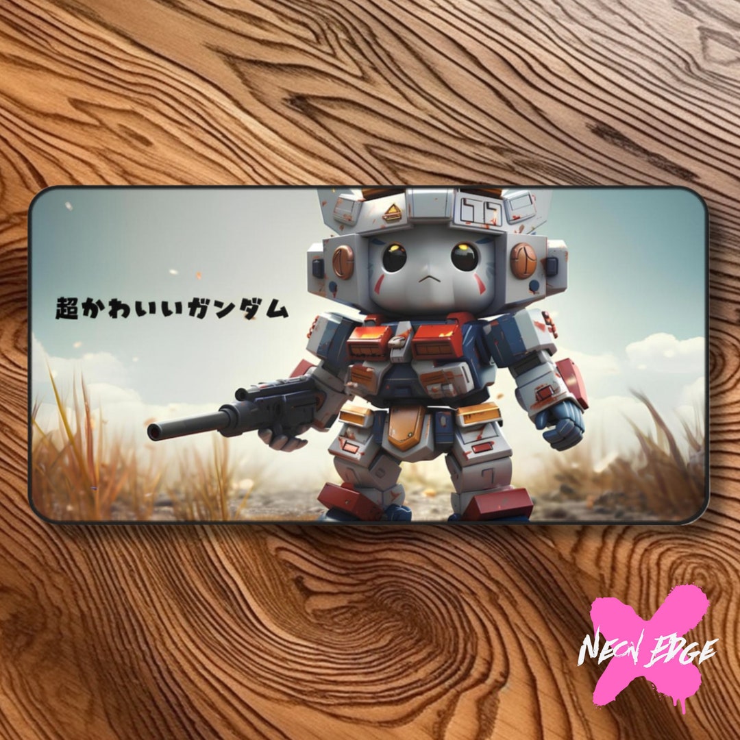 Cute Kawaii Gundam Desk Mat Japanese Gaming Desk Pad Japan Asian Mouse ...