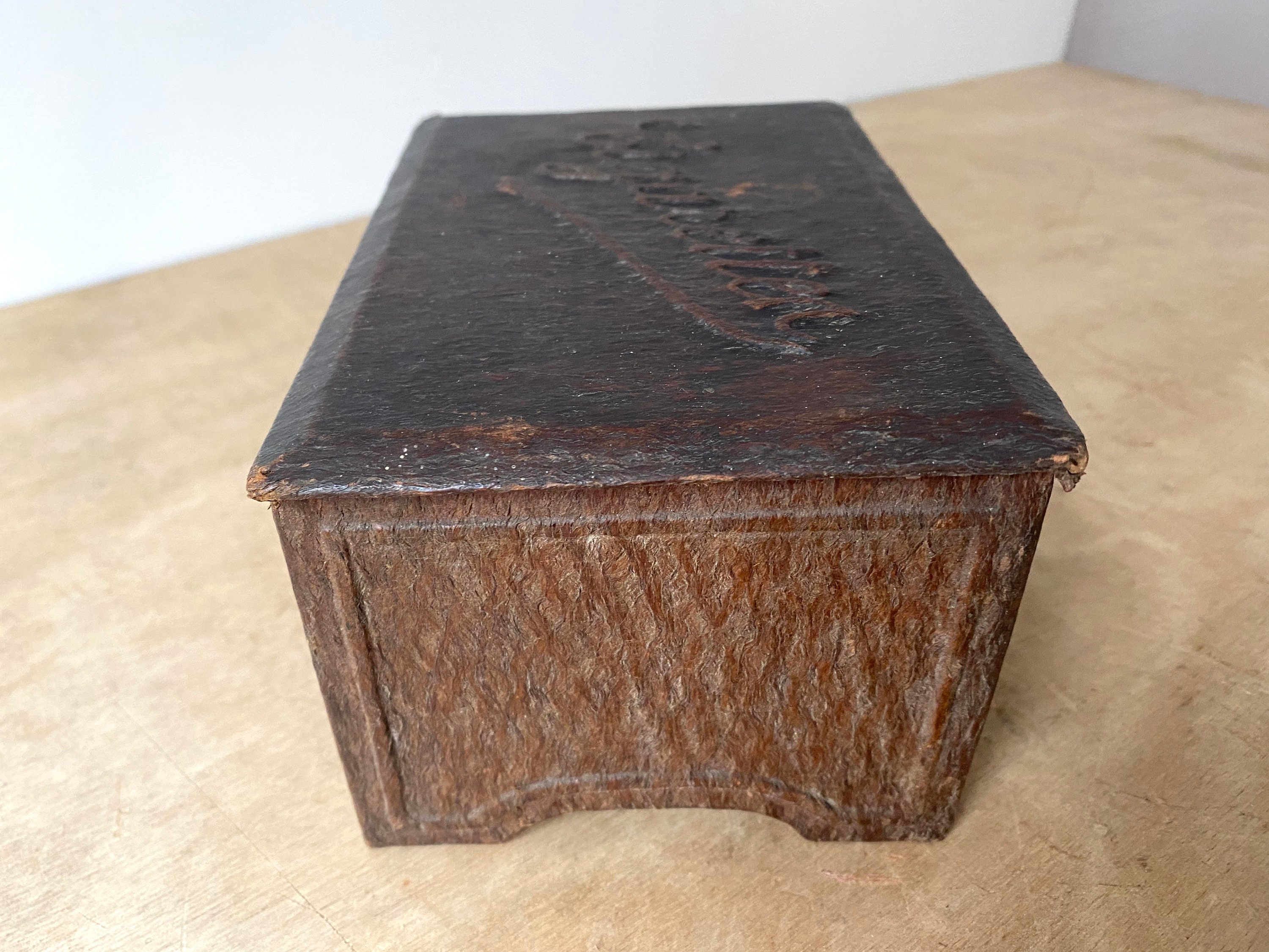 French Wooden Cigarette Box From 30s, Antique Cigar Case - Etsy