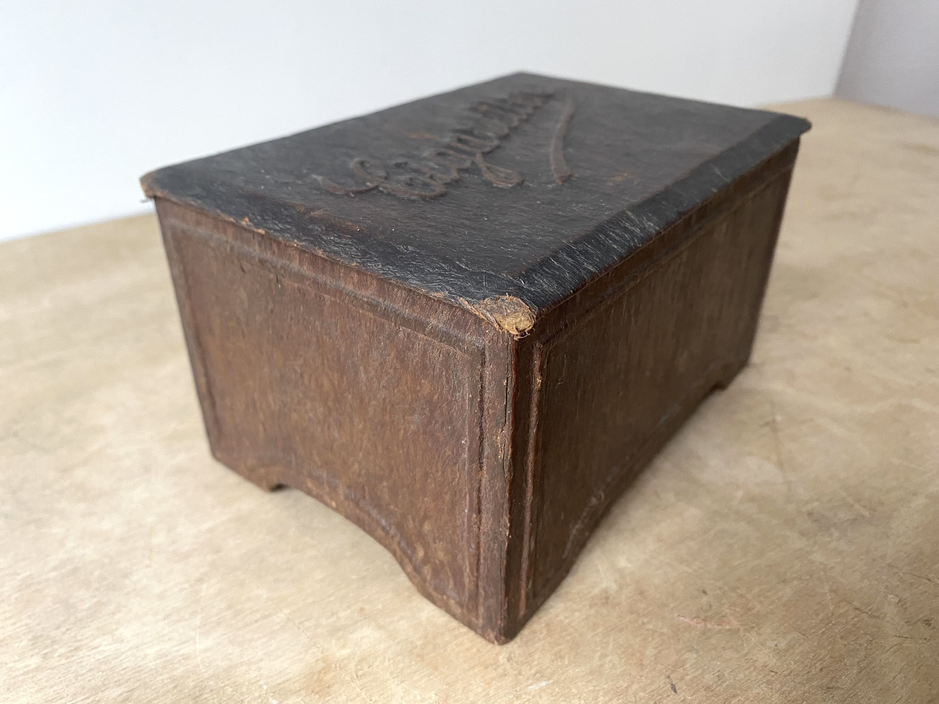 French Wooden Cigarette Box From 30s, Antique Cigar Case - Etsy